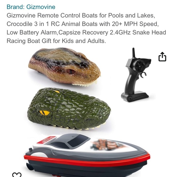 Gizmo | Toys | Gizmovine 3 In Rc Animal Boat Remote Control Boat Toys ...
